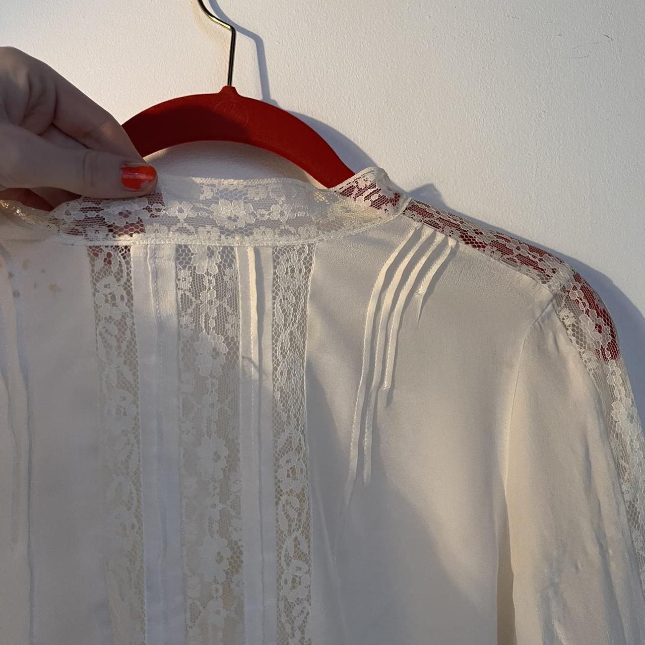 ZARA delicate blouse Small stain on the neck as... | Depop