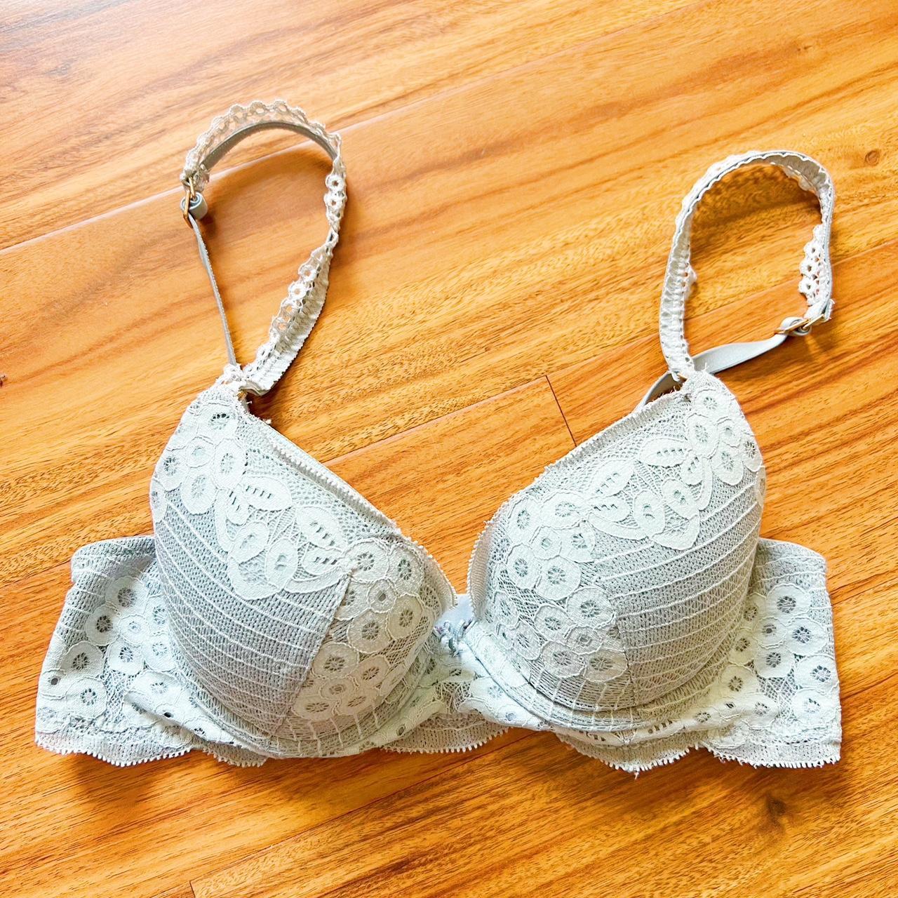 Adorable mint tone lace padded bra from Aerie Worn,... - Depop