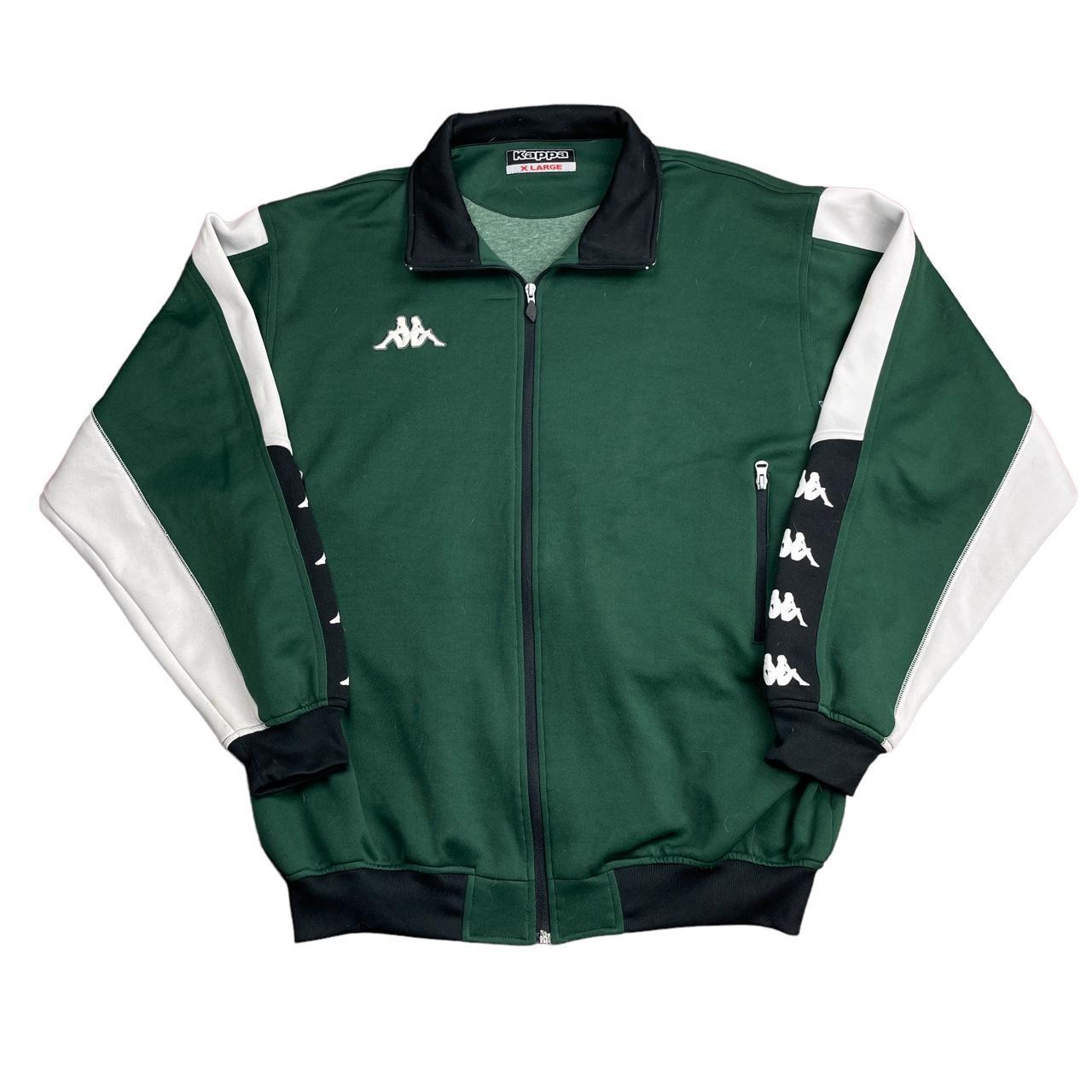 Vintage kappa green jacket Earth tone colorway, in... - Depop