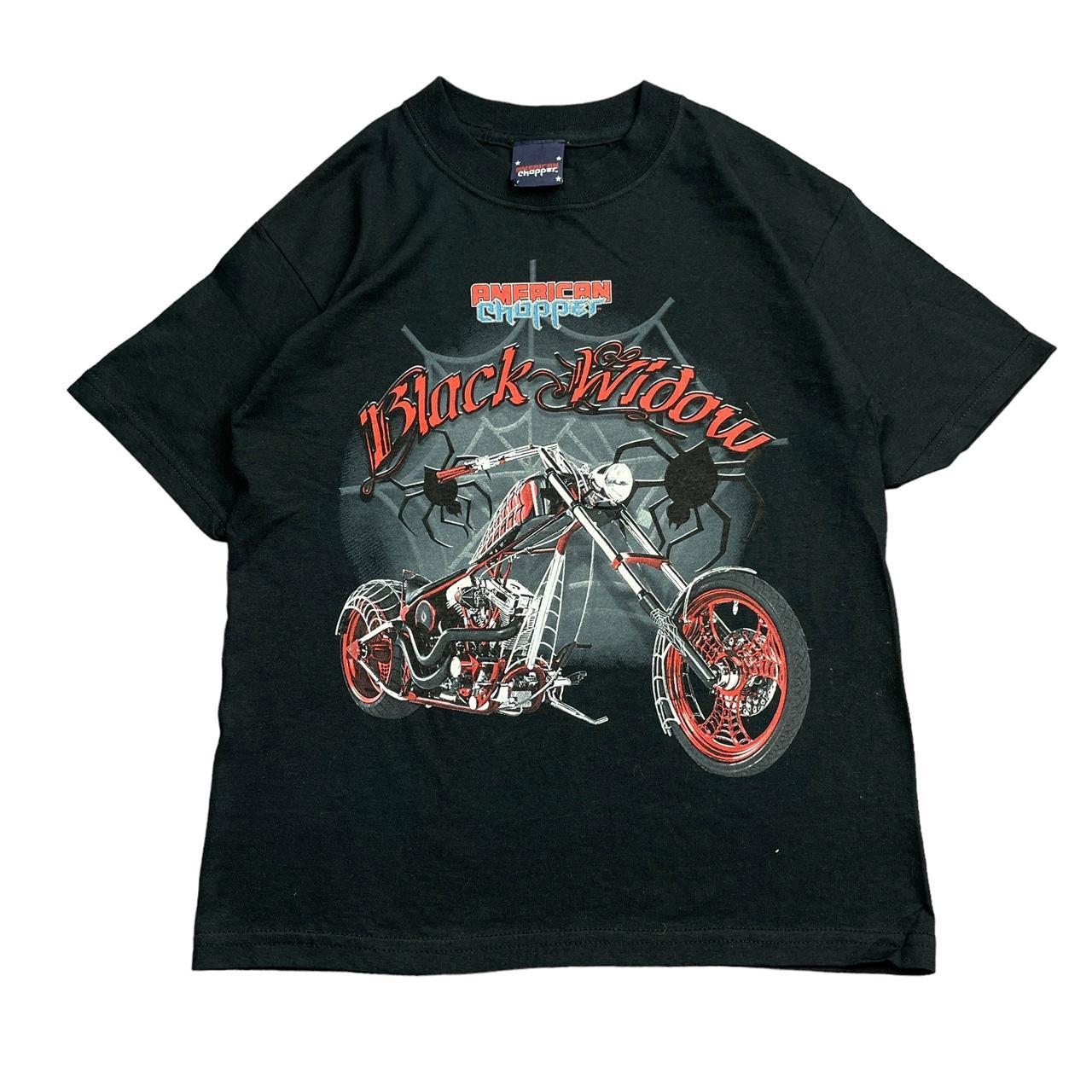 Vintage Biker Mall Goth Baby Top American Chopper... - Depop