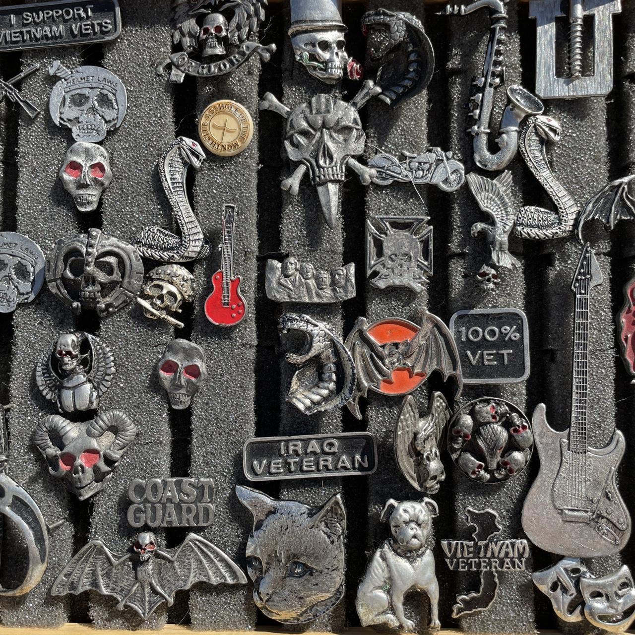 Vintage Motorcycle Biker Metal Pins • You get... - Depop