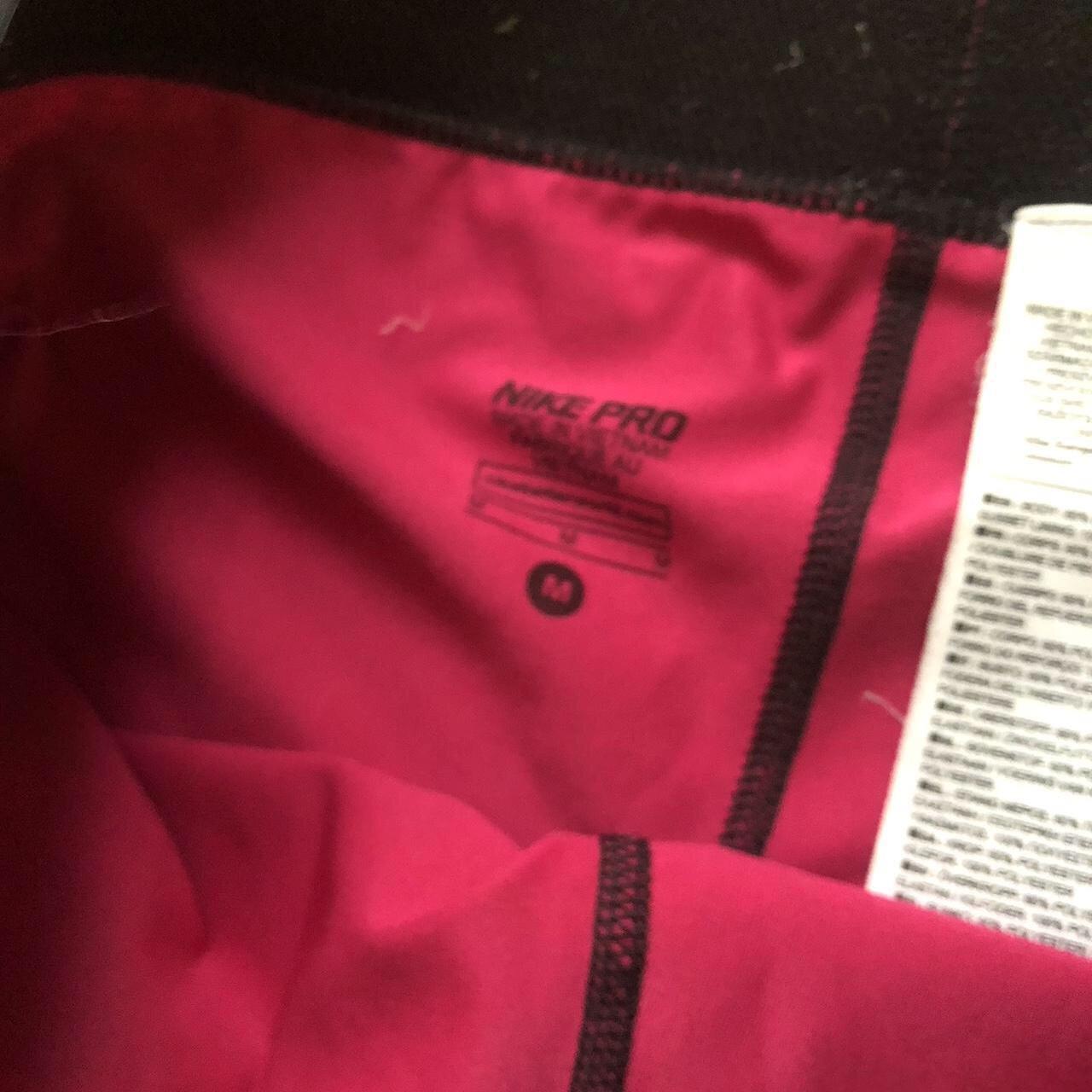 White pink and black snake print patterned Nike pro... - Depop