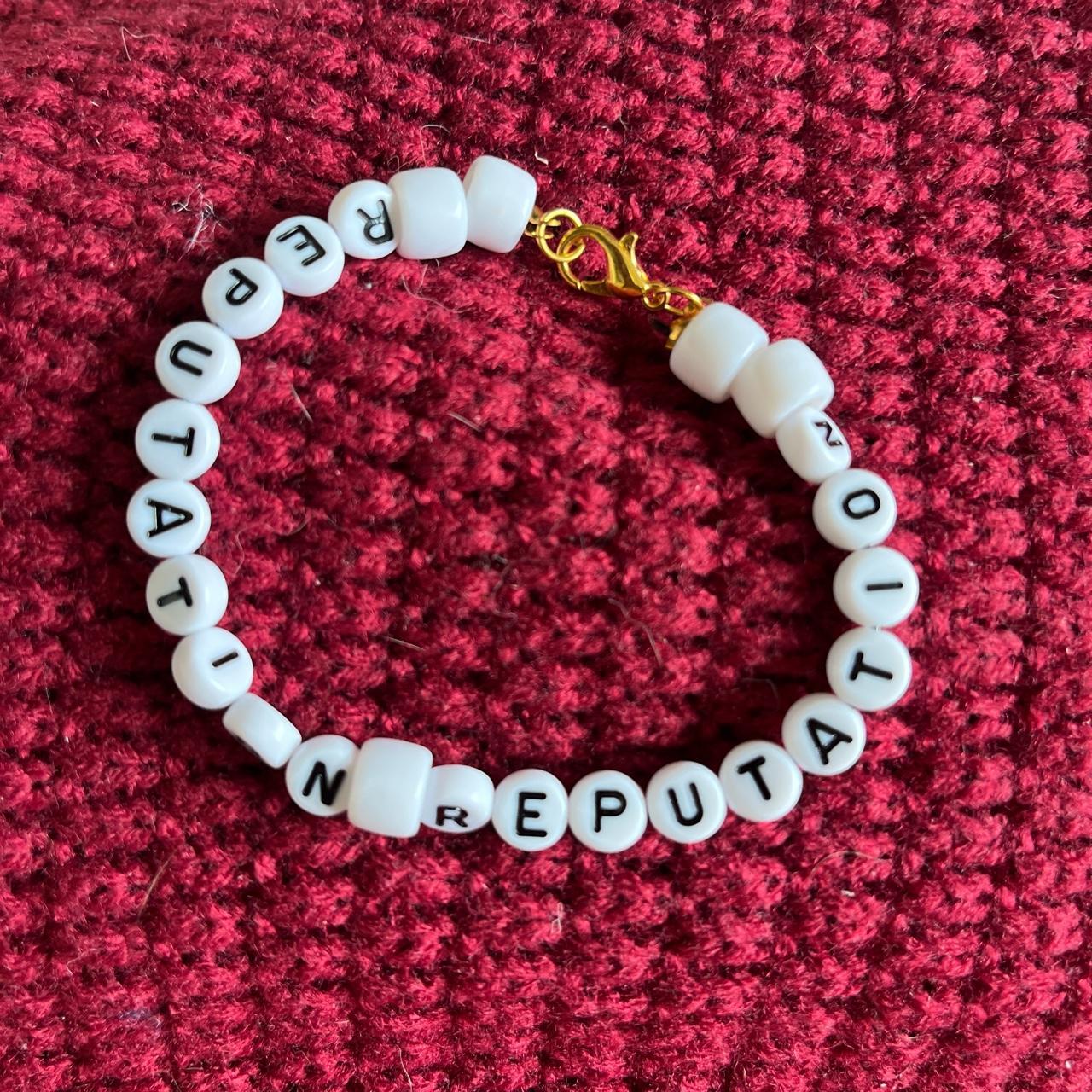 Reputation Taylor Swift friendship bracelet... - Depop