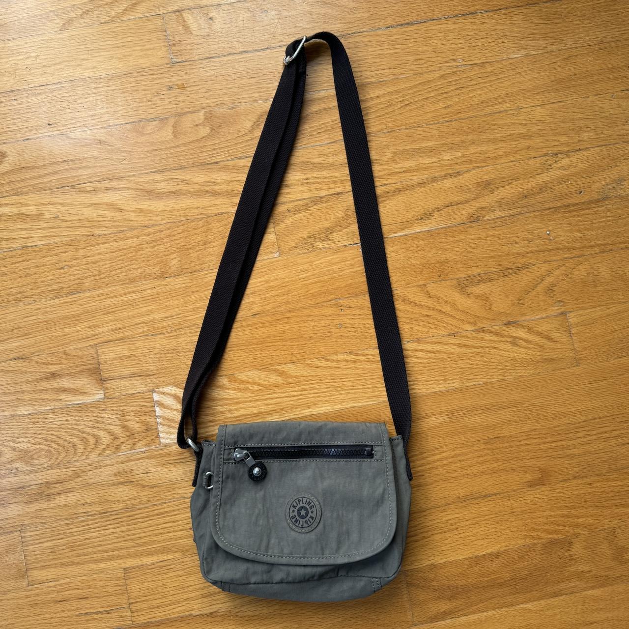 Kipling Sabian olive green crossbody mini bag... - Depop