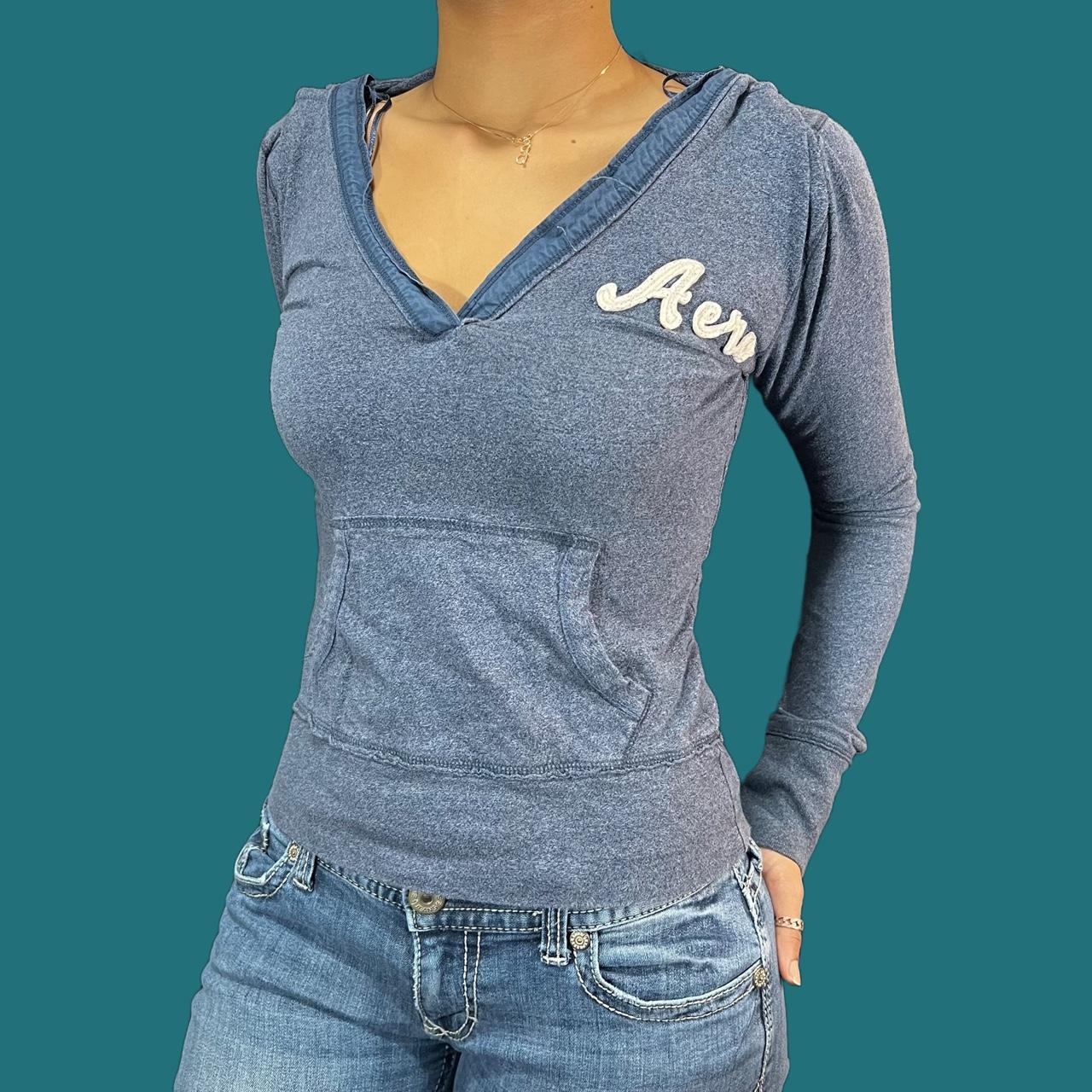 y2k bella swan aeropostale hooded long sleeve.... - Depop