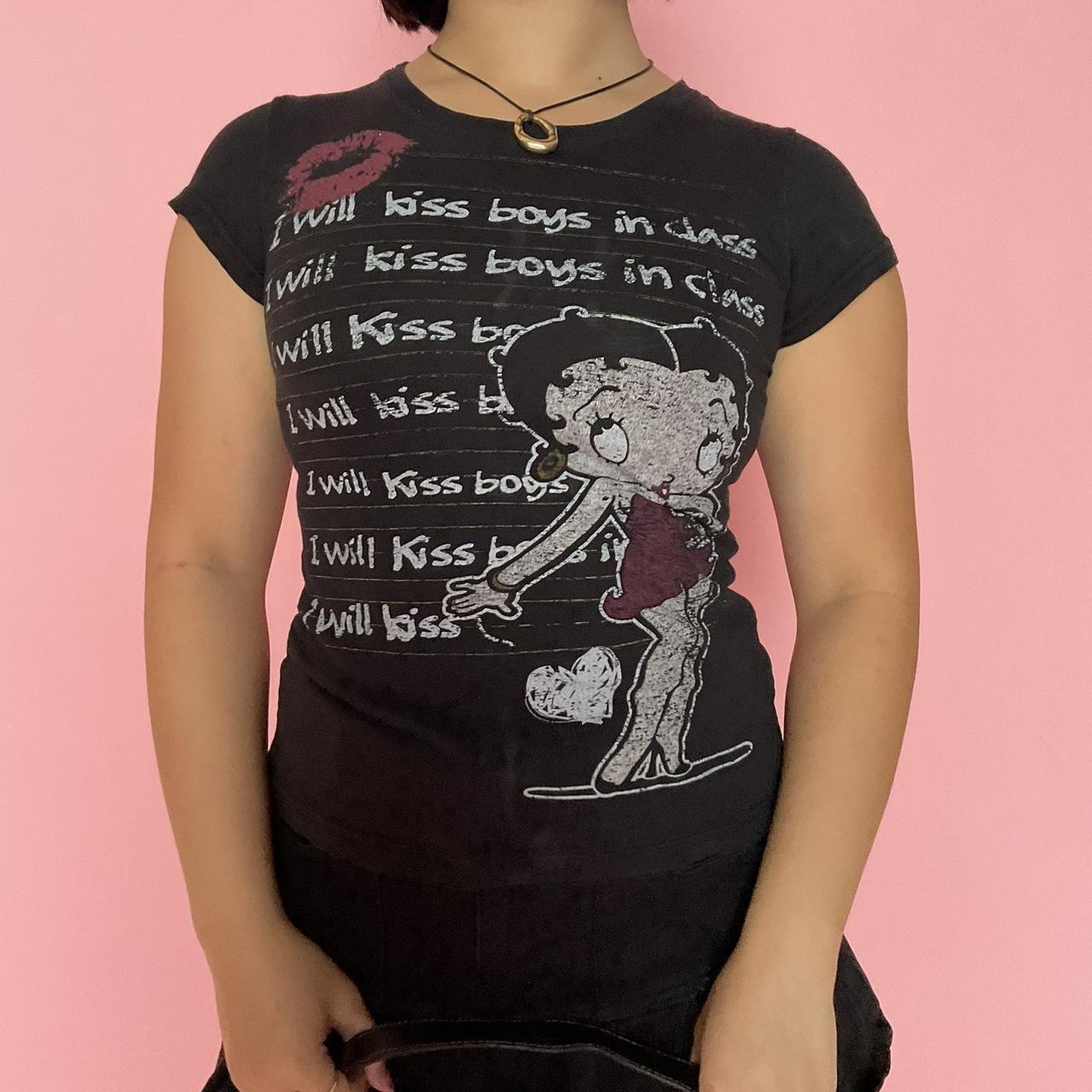 RARE VINTAGE BETTY BOOP BIMBOCORE GRAPHIC BABY TEE... - Depop