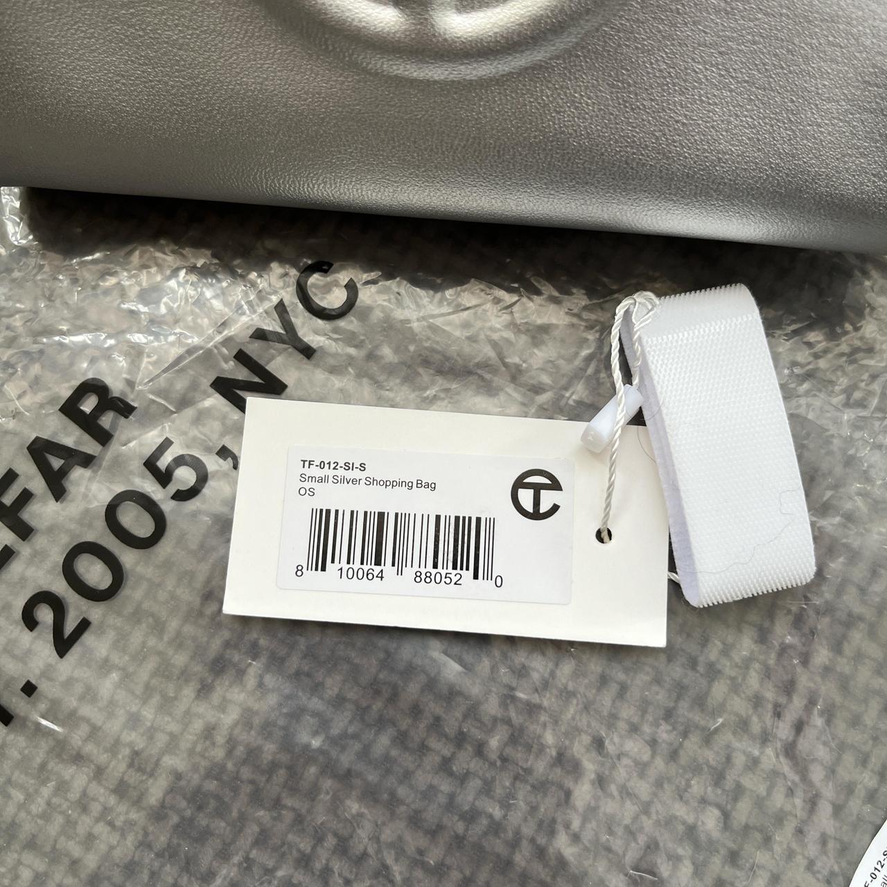 Telfar Small Silver Shopping Bag. Comes with... - Depop
