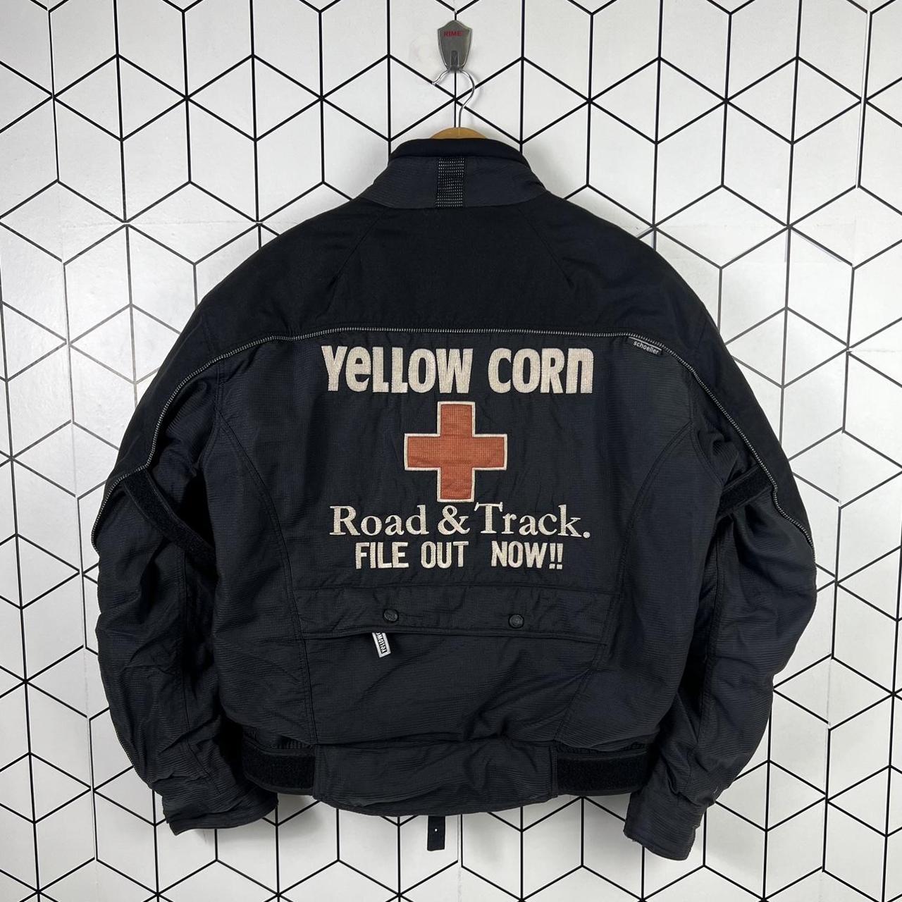 Vintage Yellow Corn Rider Jacket LL size Armpit 25... - Depop