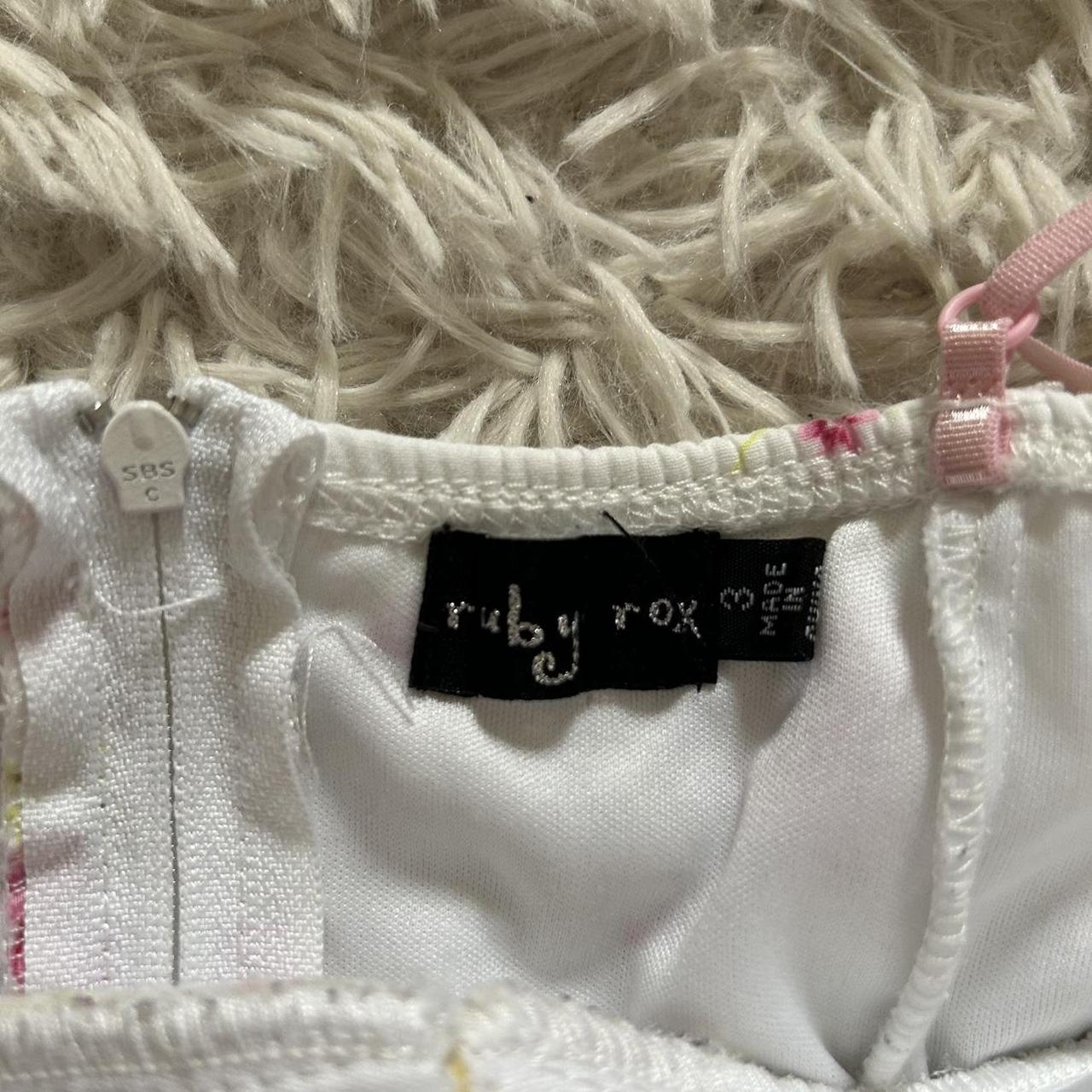 vintage ruby rox floral dress has built in... - Depop