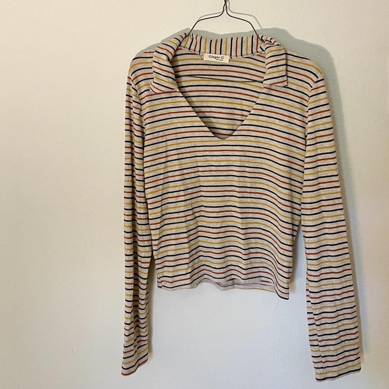 Fun top by brand Ginger G, no flaws just needs to be... - Depop