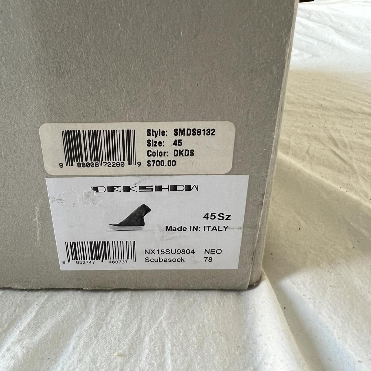 Rick Owens Drkshdw Scuba Sock Ramones Brand new... - Depop