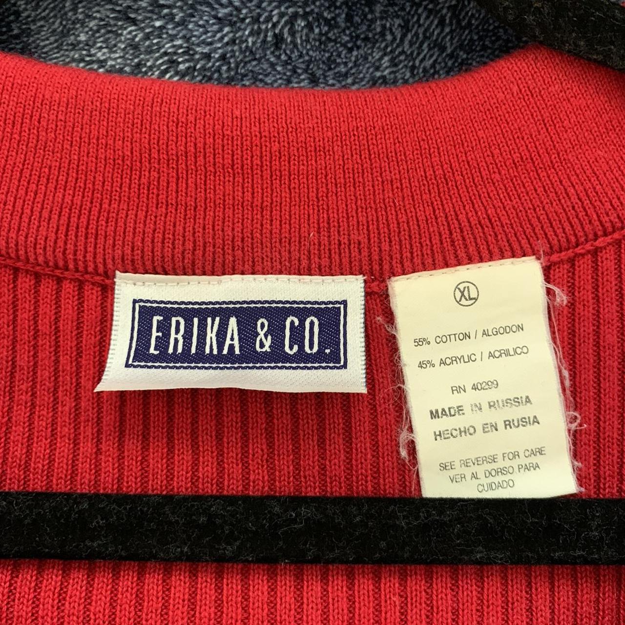 Erika & Co. Women's Red Shirt | Depop