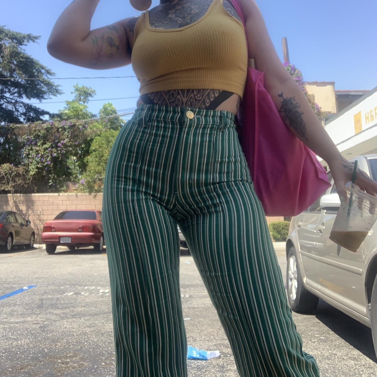 The Cutest Big Bud Press Green Stripe Xs Pant Fits Depop