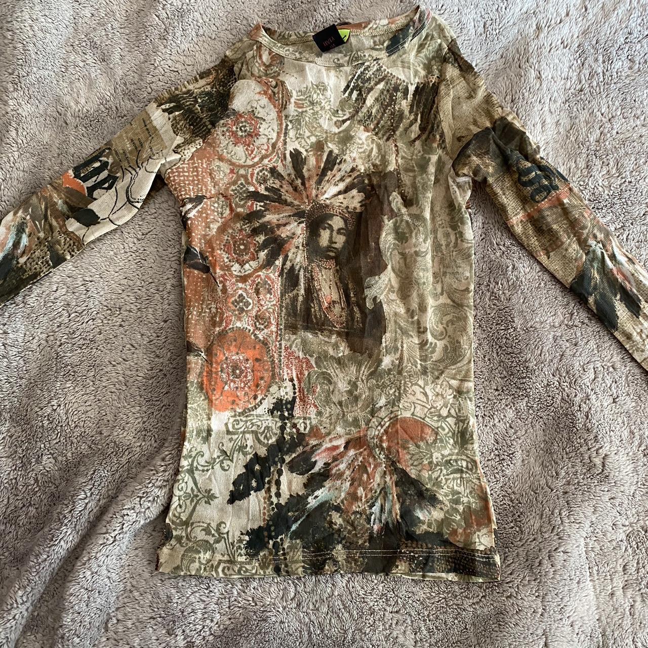 Incredible and rare Save The Queen mesh top,... - Depop