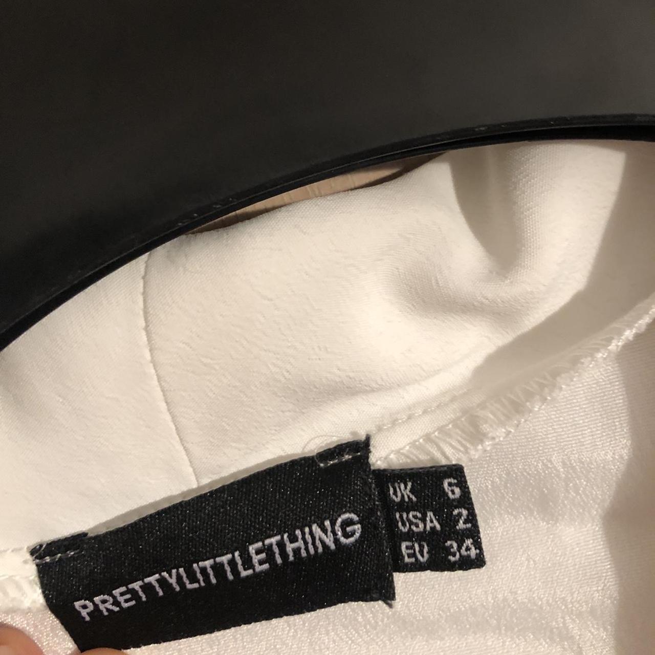 Womens white plunge grill dress Worn a couple of times - Depop