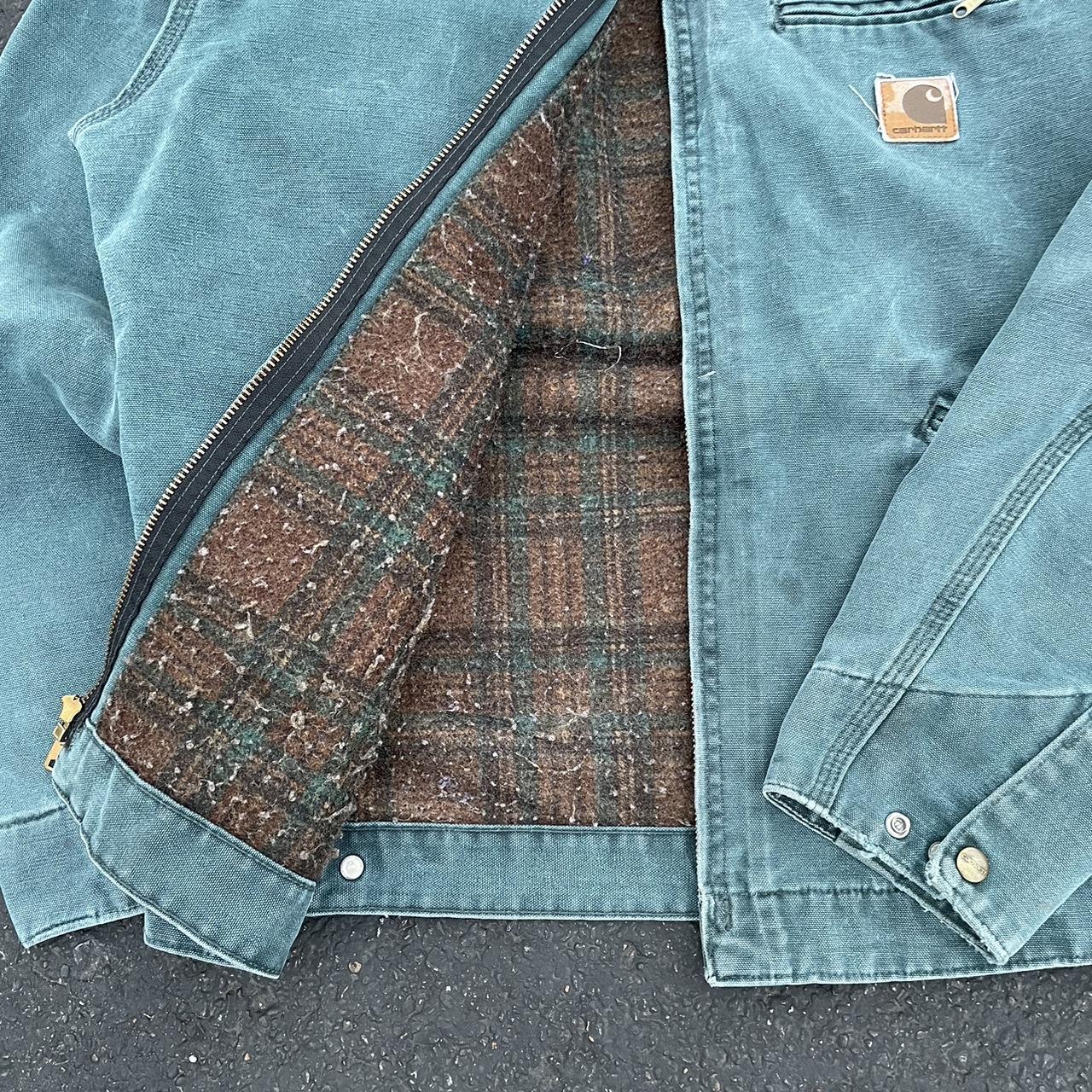 J43HTG Carhartt Detroit jacket Hunter Green Size:... - Depop