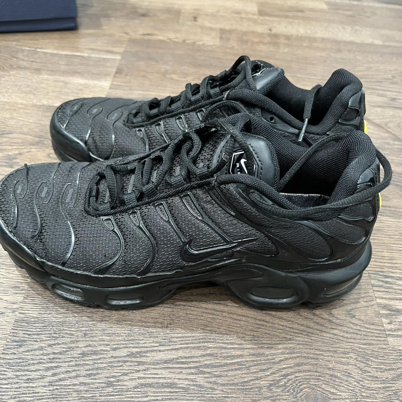 Nike Air Max Plus TN trainers Triple black colour... - Depop