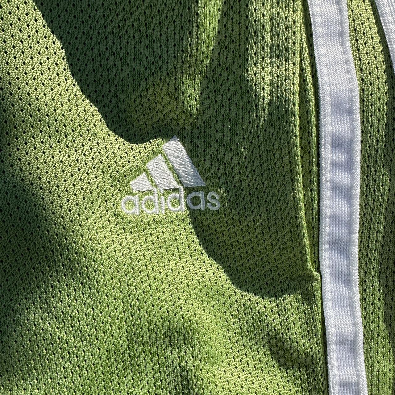 matcha green adidas straight legged track... - Depop