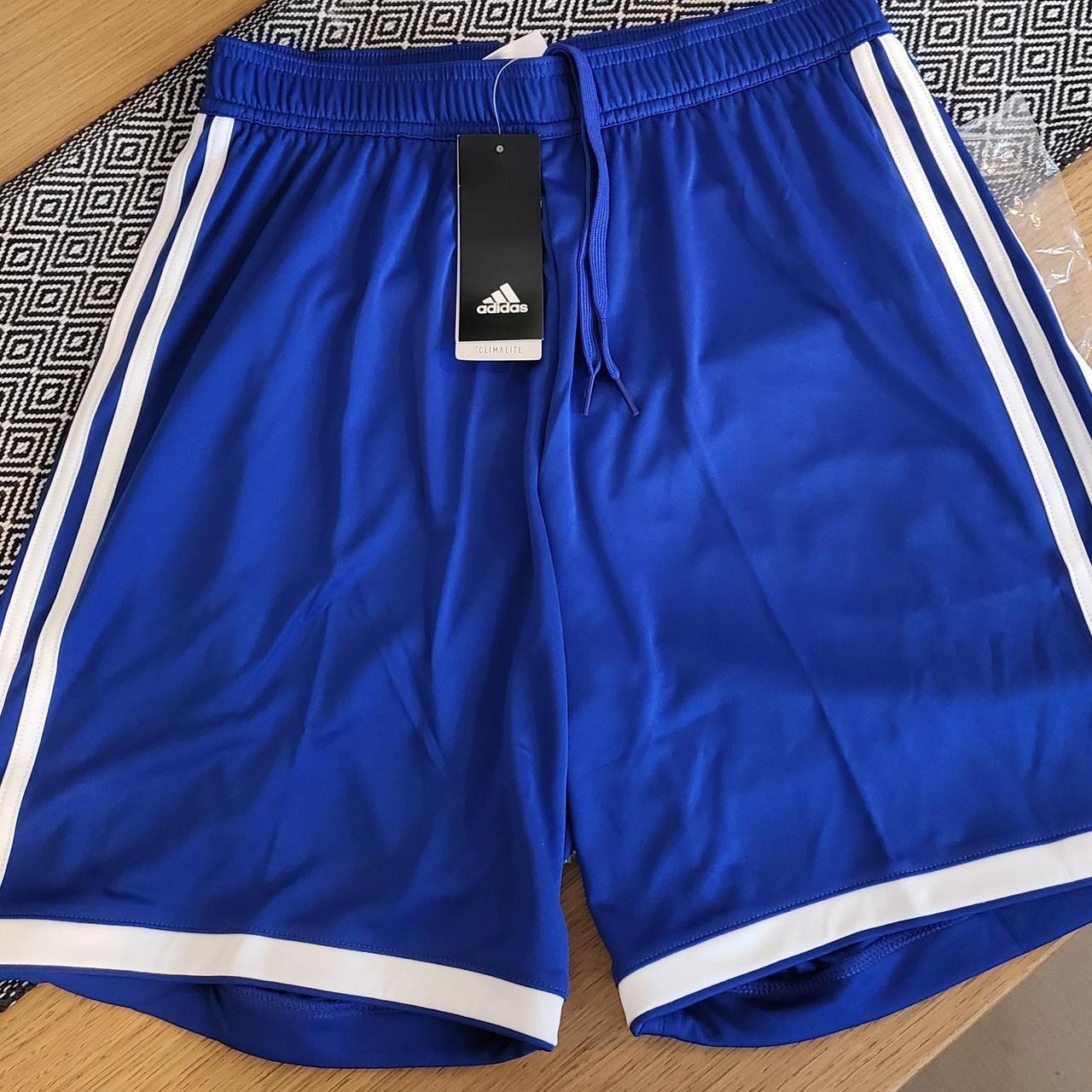 Blue adidas shorts - Depop