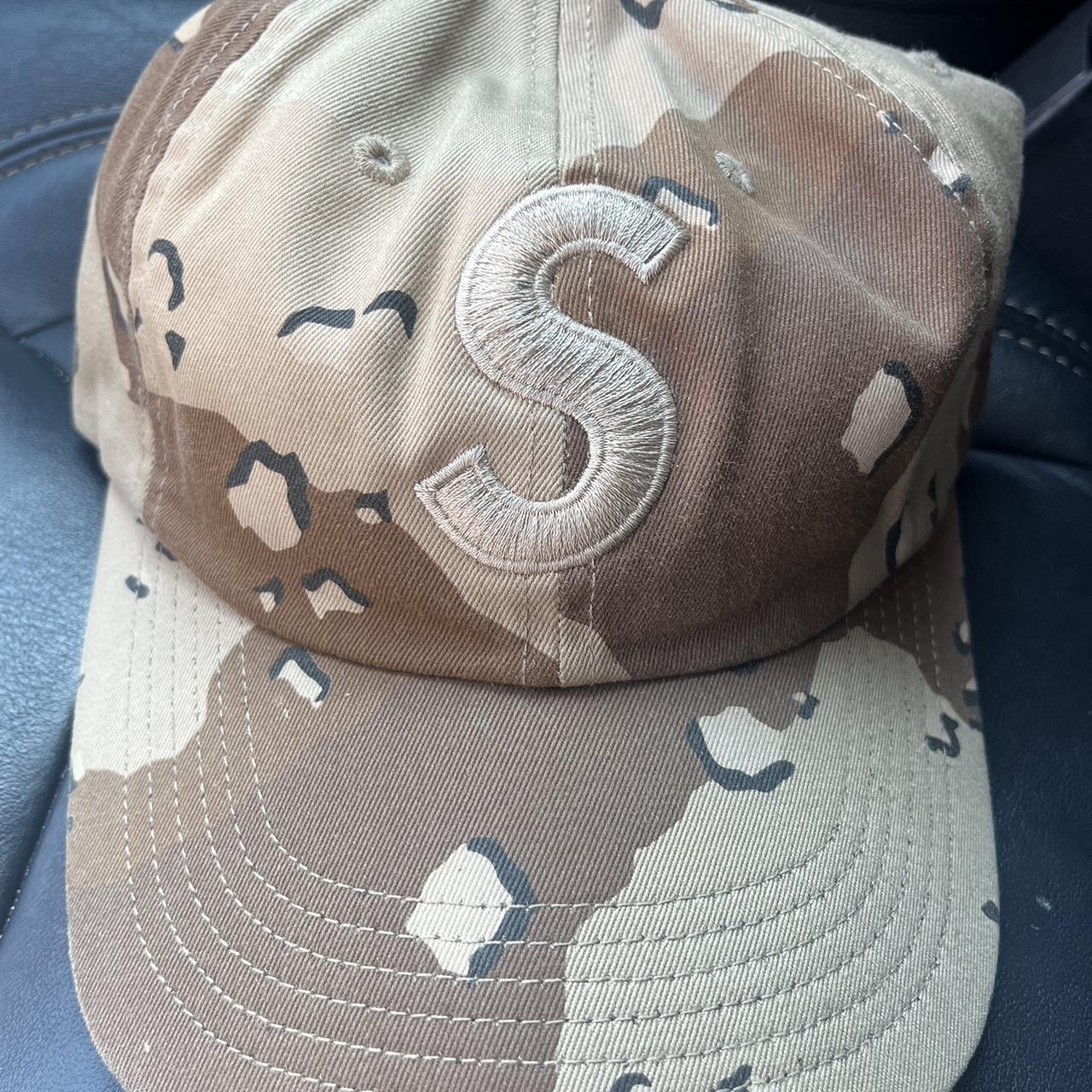 Supreme Camo S logo hat from FW17. Great condition... - Depop