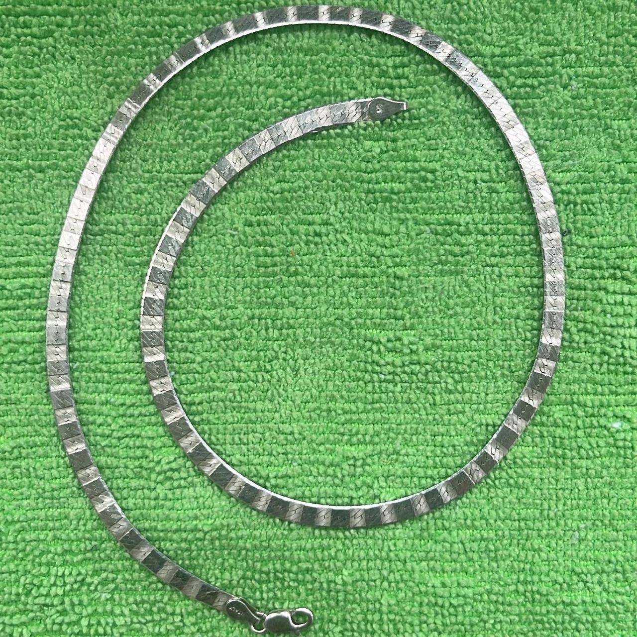 Vintage 80s disco sterling silver Textured... - Depop