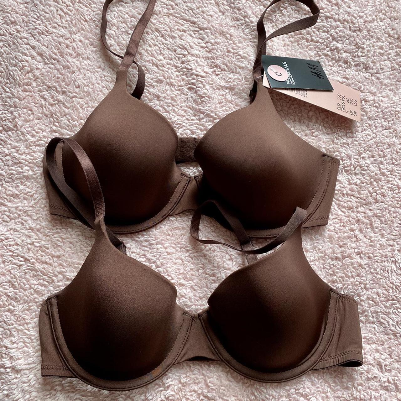 H&M Women's Brown Bra | Depop