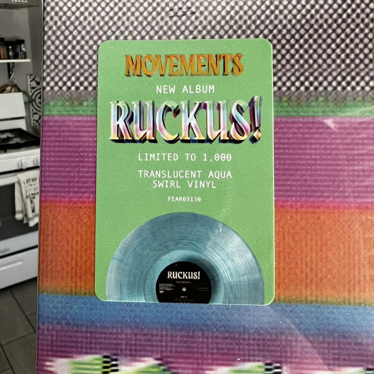 movements new album Ruckus! on translucent aqua... - Depop