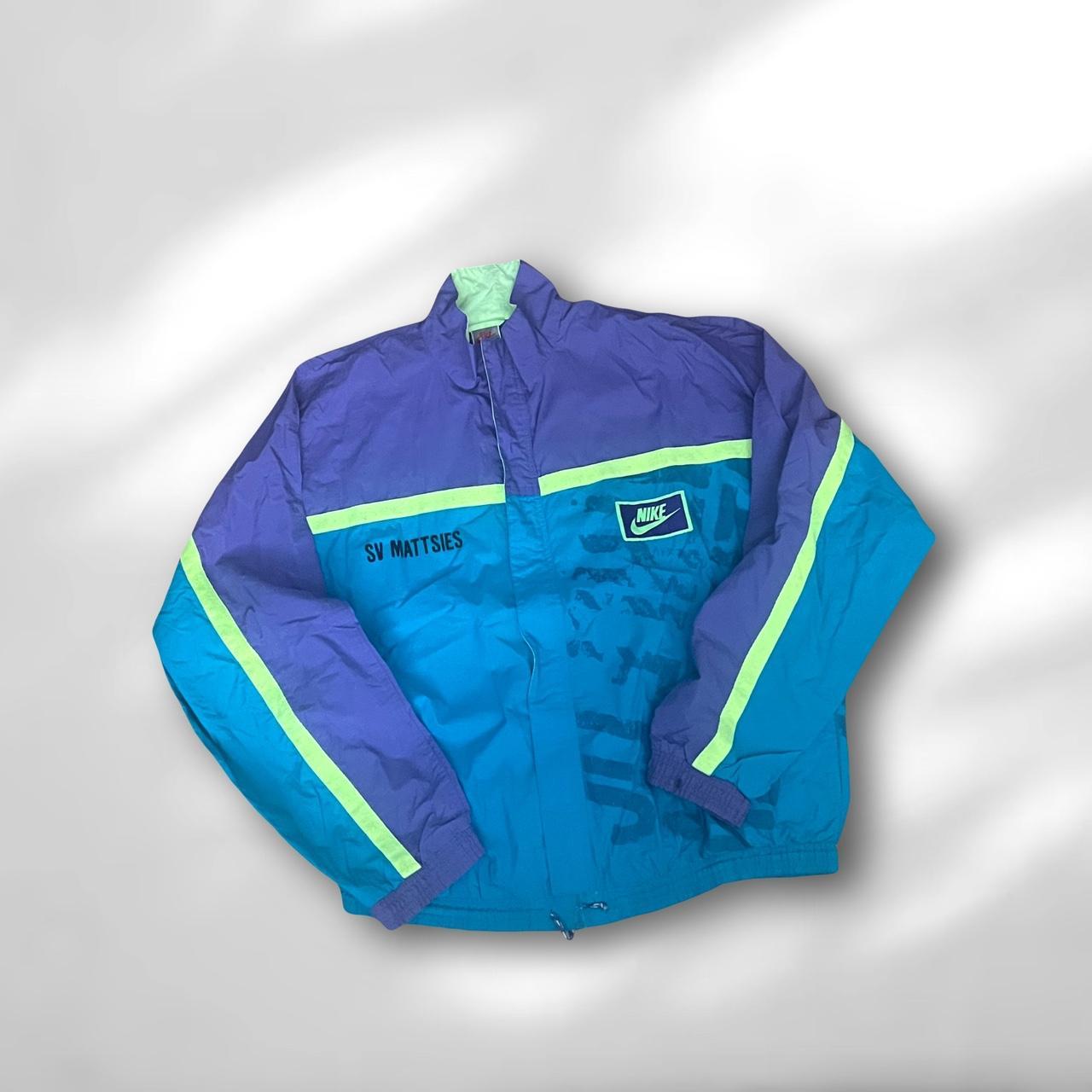 RETRO Nike windbreaker jacket in blue and... - Depop