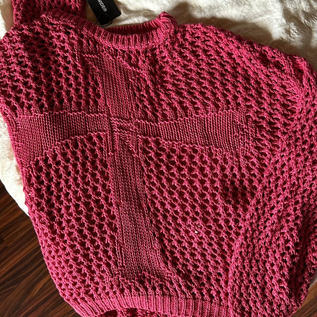 Racer Worldwide Red Cross Net Sweater Size S got it... - Depop