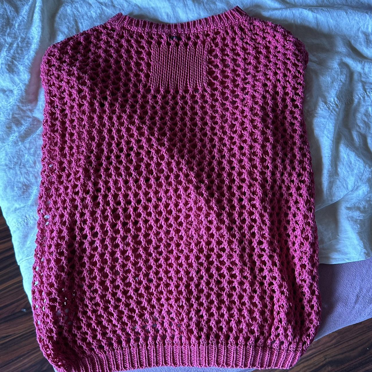 Racer Worldwide Red Cross Net Sweater Size S got it... - Depop