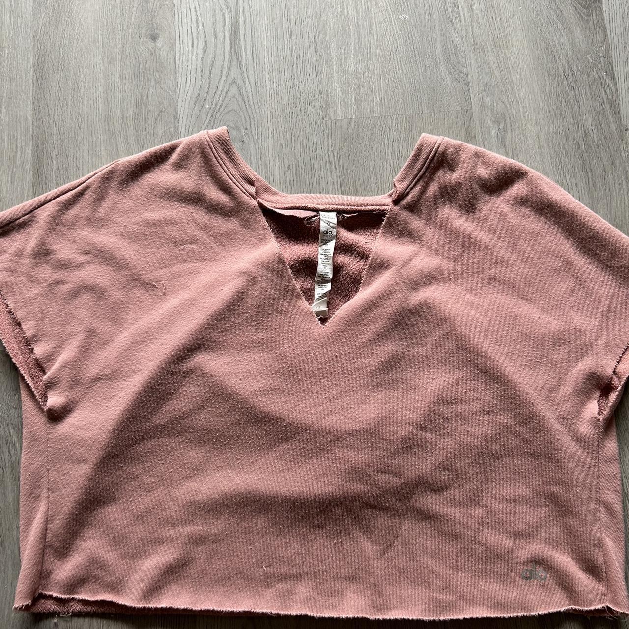 ALO SHIRT the prettiest pink color, perfect for a... | Depop