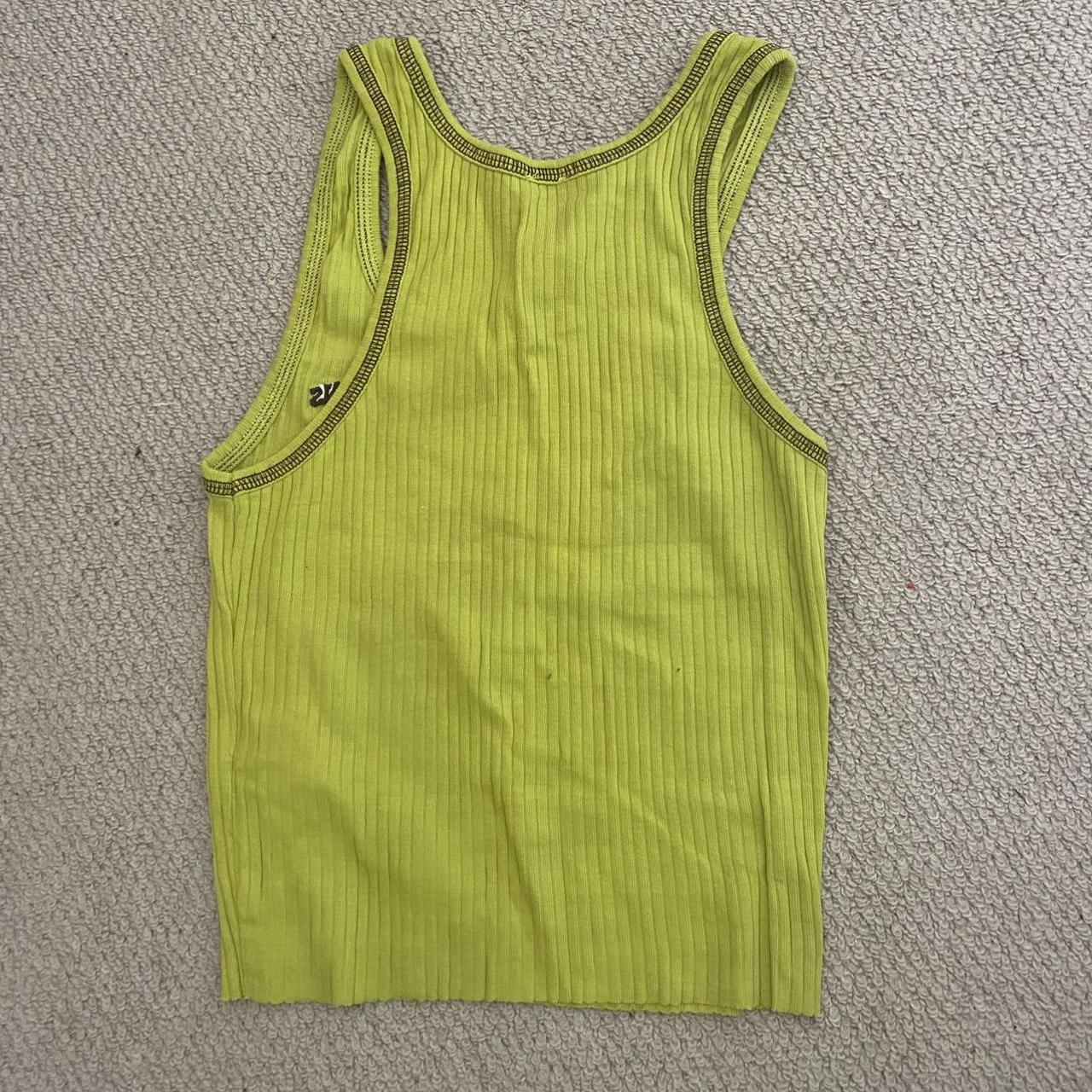 Urban Outfitters, lime green racer back tank top,... - Depop