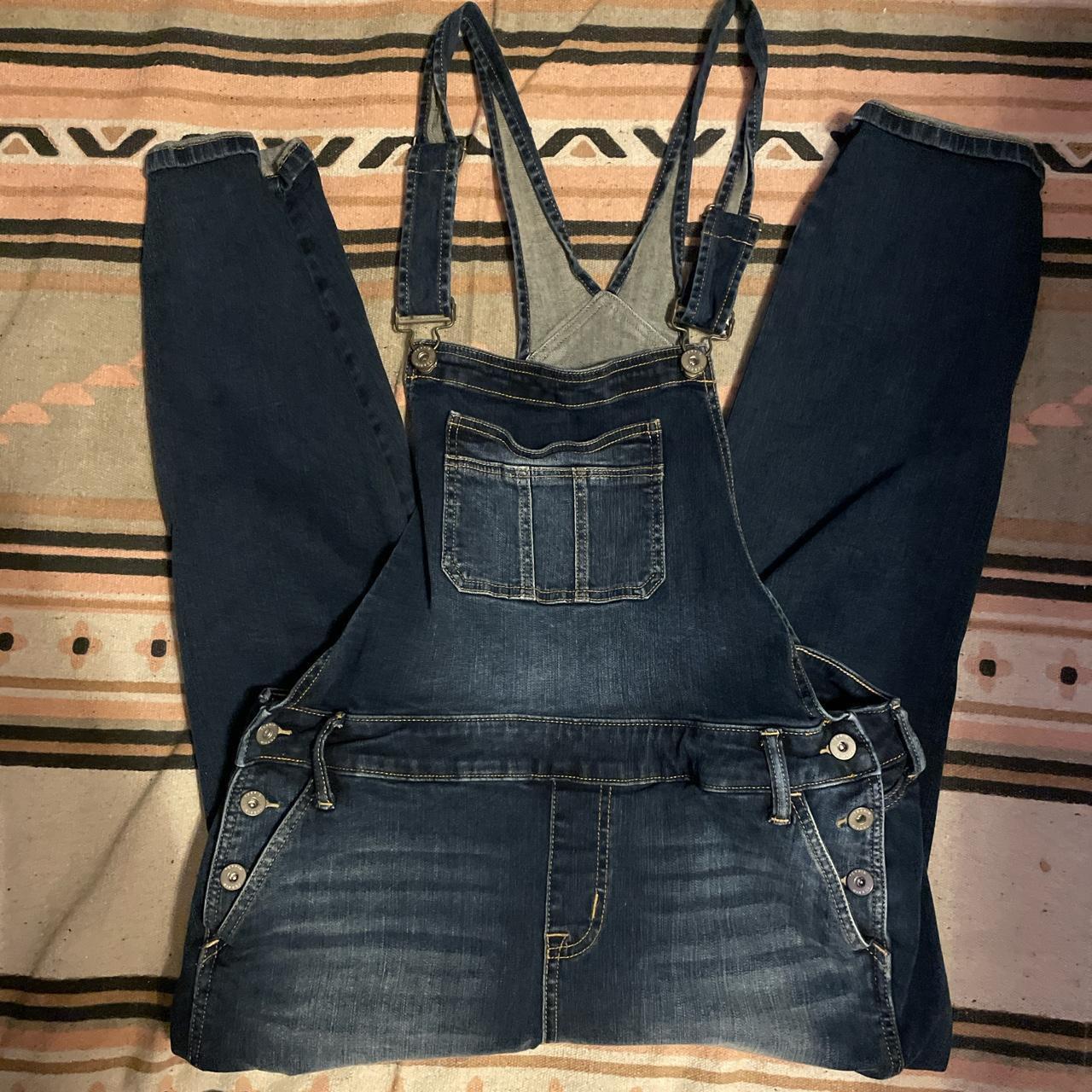 torrid plus size 16 long denim overalls good... - Depop