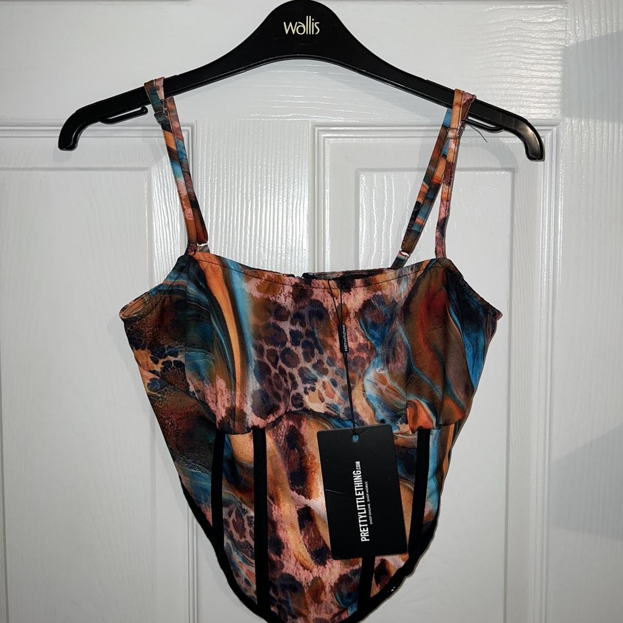 PLT cropped corset top Never worn brand new with... - Depop