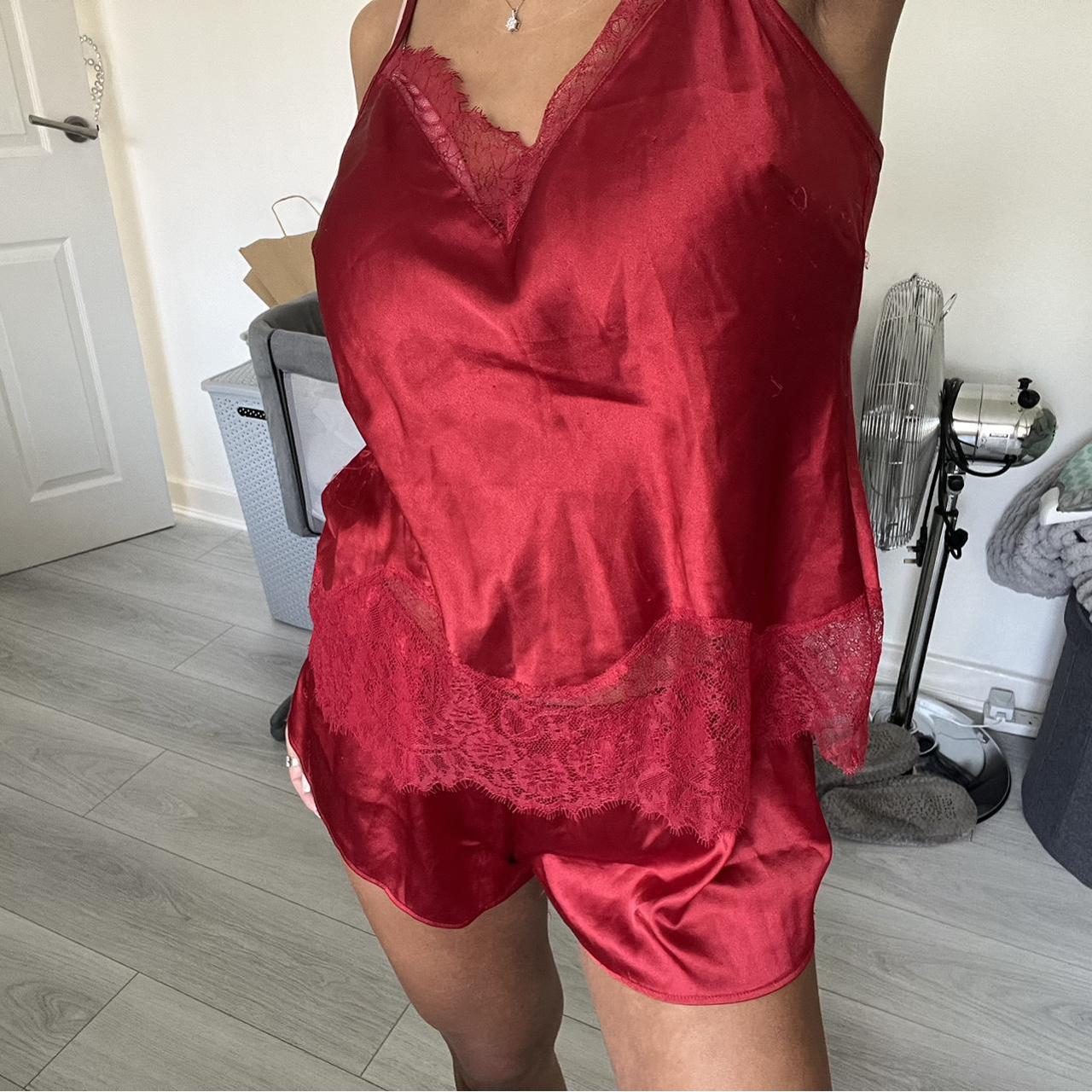 Victoria Secret silk pyjamas set Worn handful of... - Depop