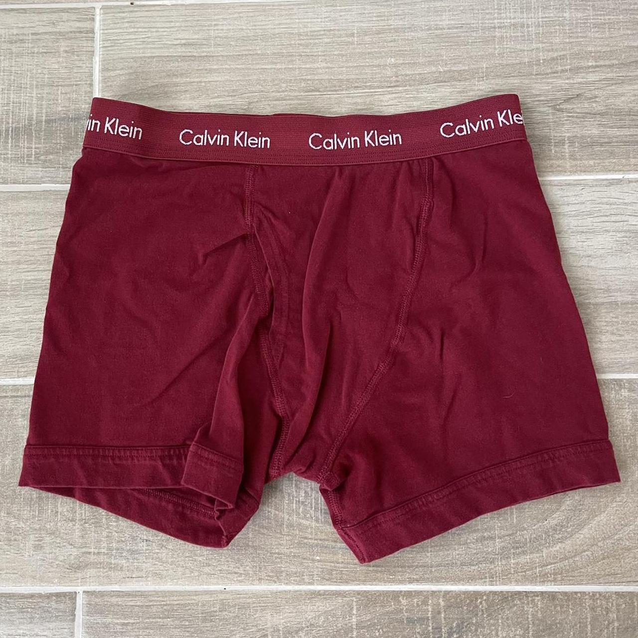 CALVIN KLEIN cotton boxer briefs in olive green,... - Depop
