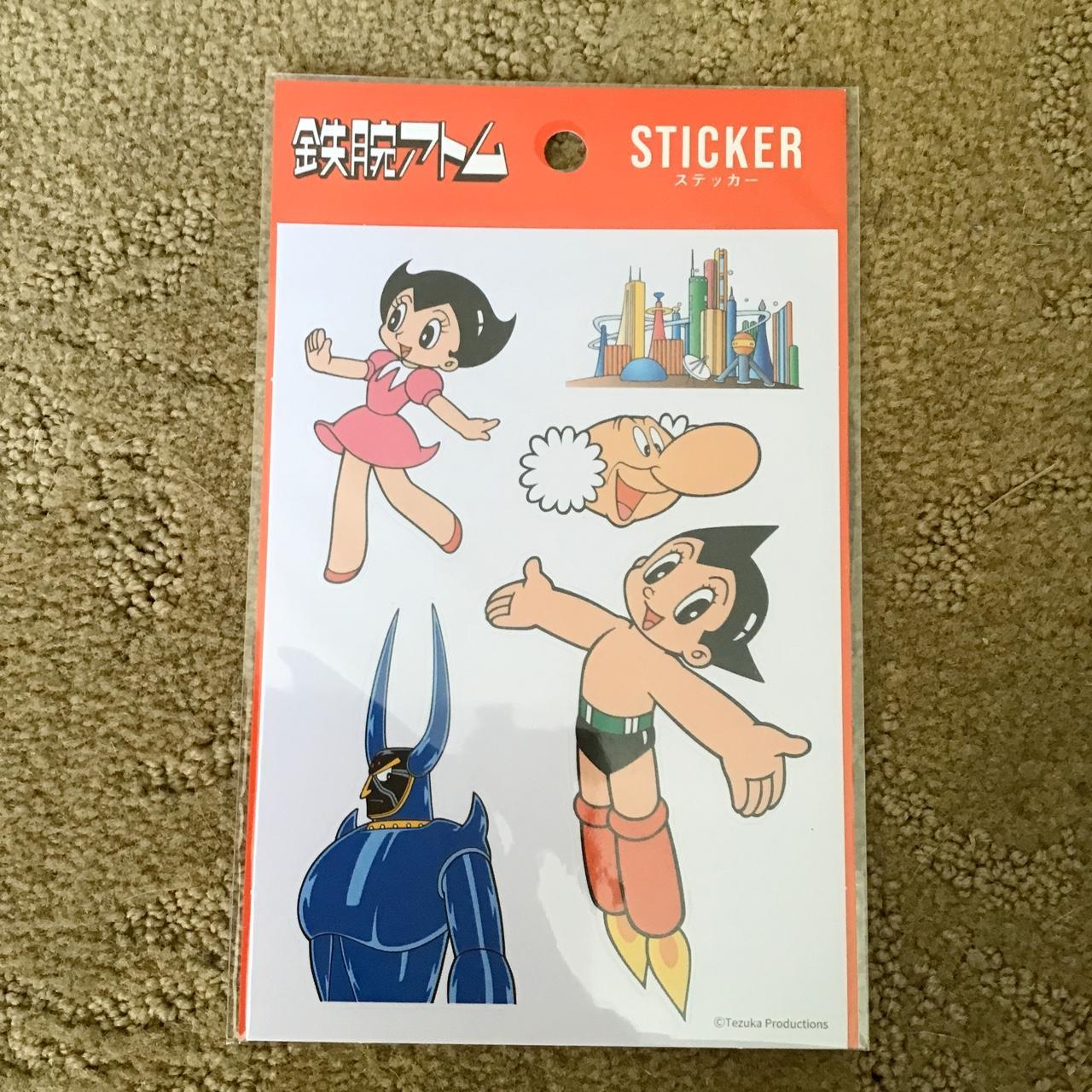 Astro boy stickers One sheet Daiso japan - Depop
