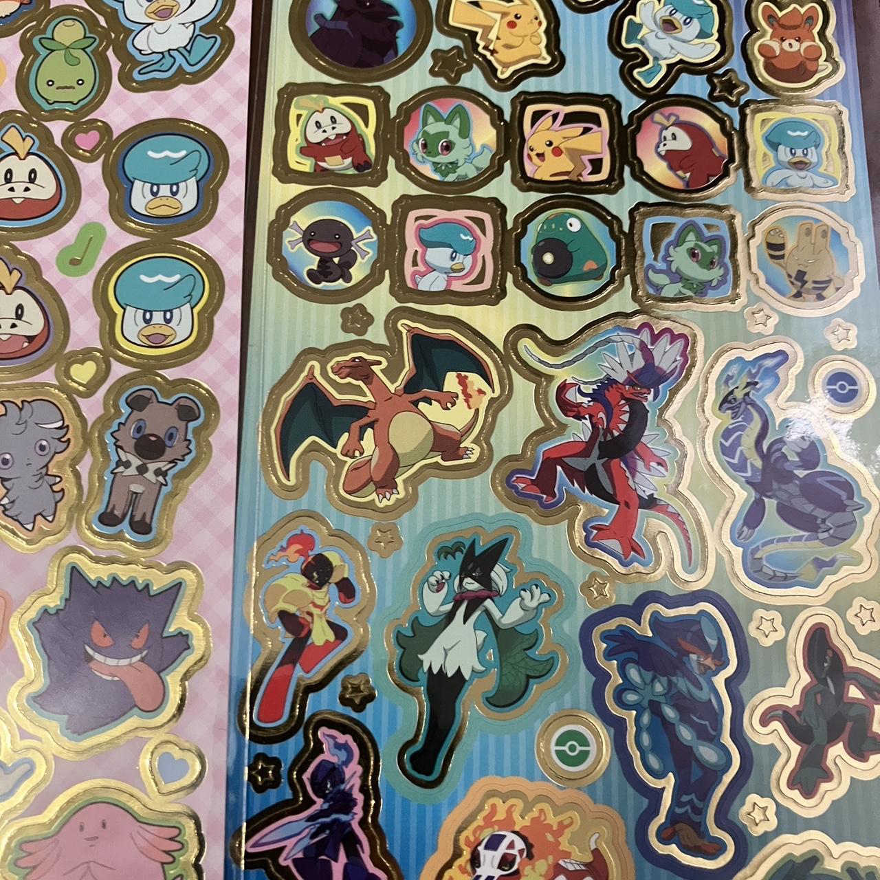 Pokemon stickers Comes with two sheets Will be... - Depop