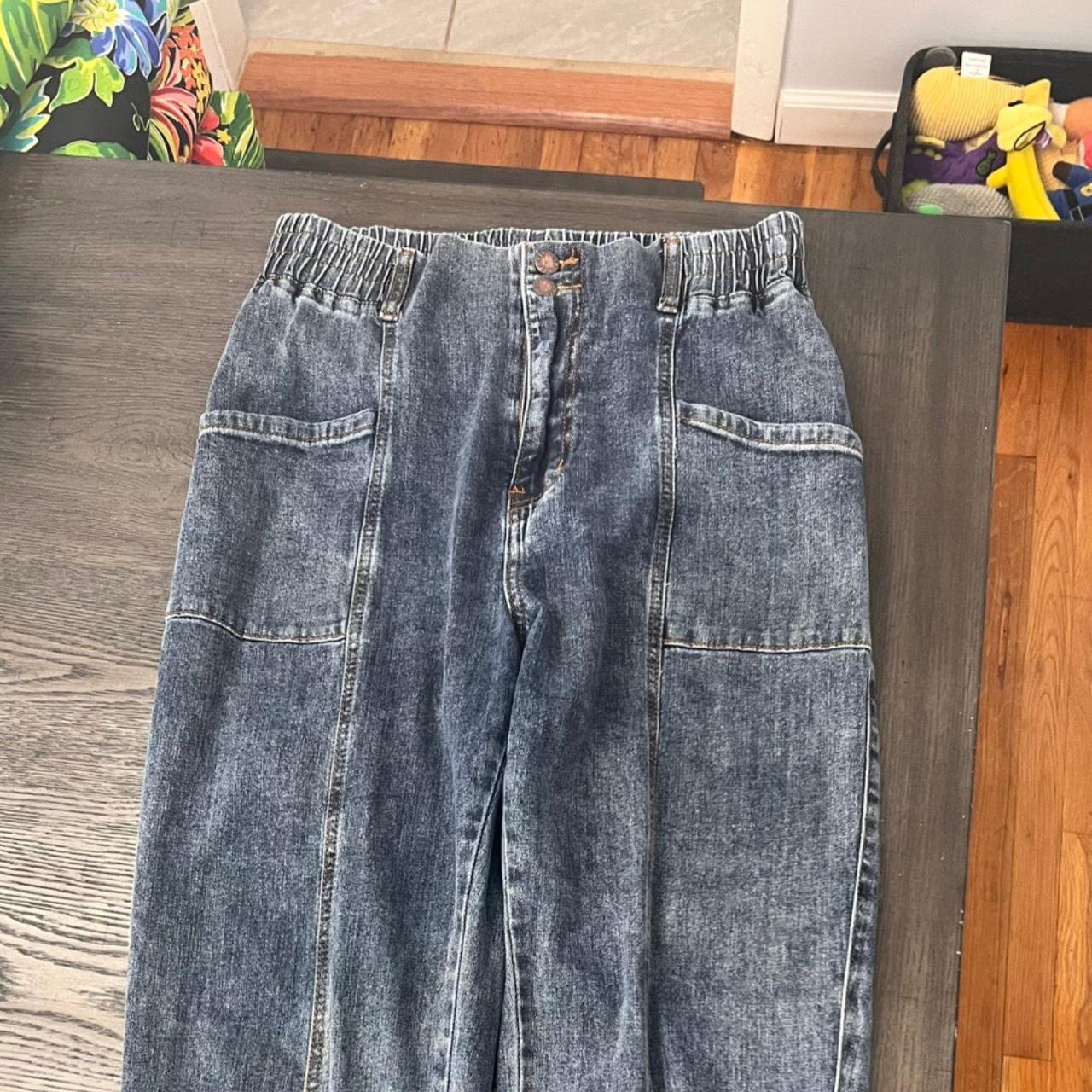 Washed colored Jean joggers - Depop