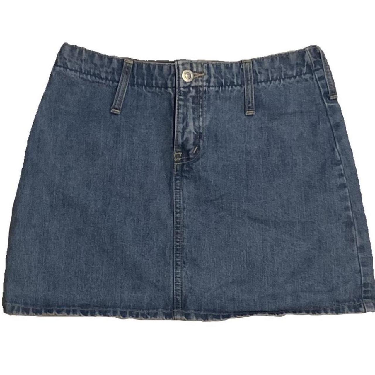 LIQUID X basic denim skirt measurements: Size 5,... - Depop