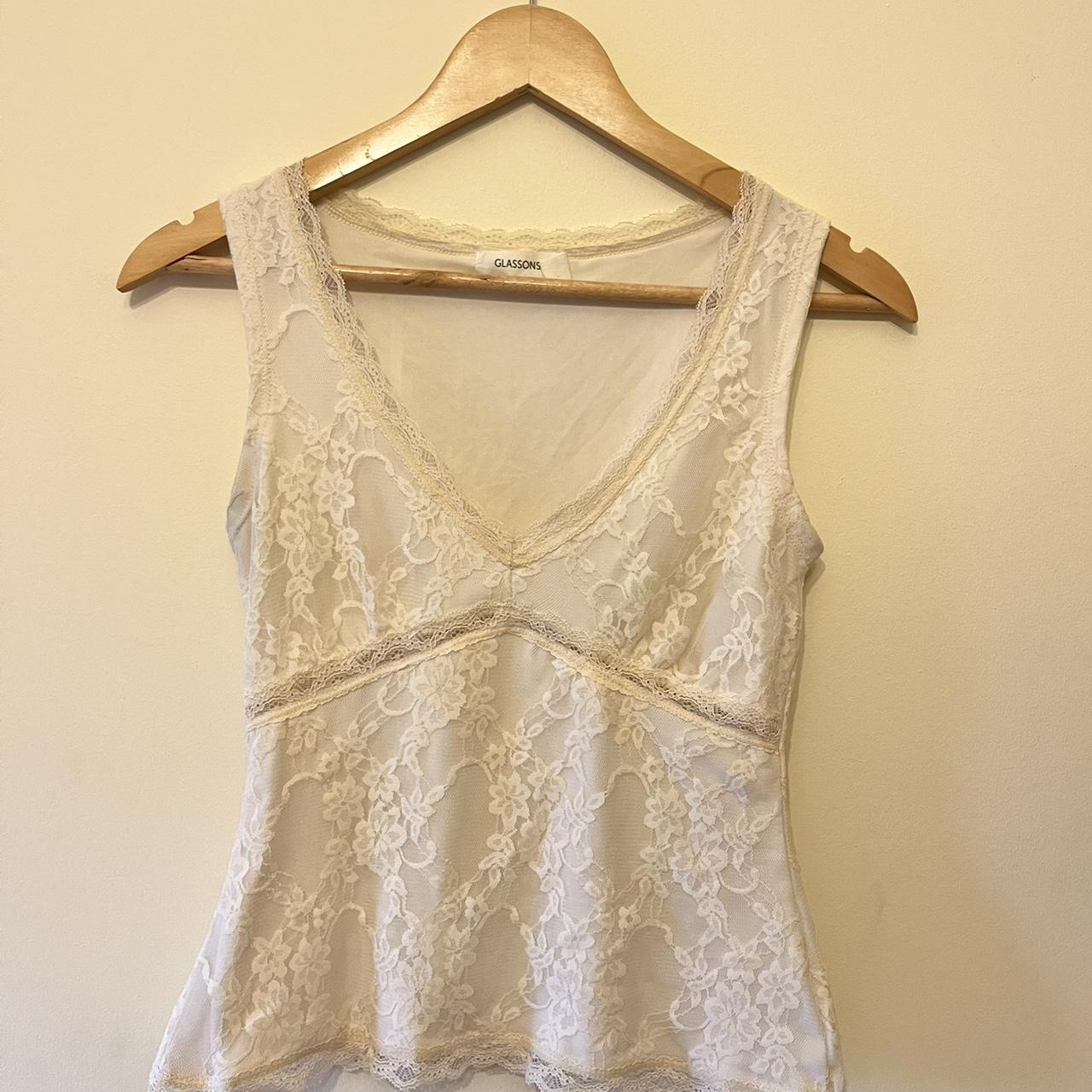 Glassons lace tank | Depop