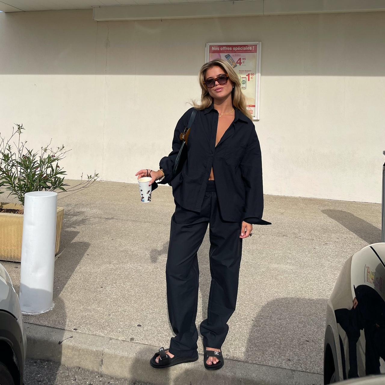 DJERF AVE Breezy Pant in Ash (black), size XS! So... - Depop