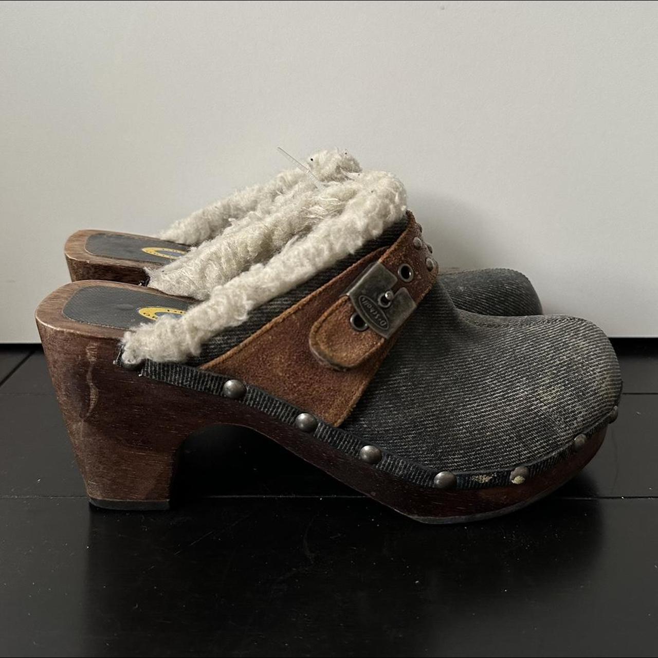 Vintage denim clogs 🎀 Size: 6 - Depop