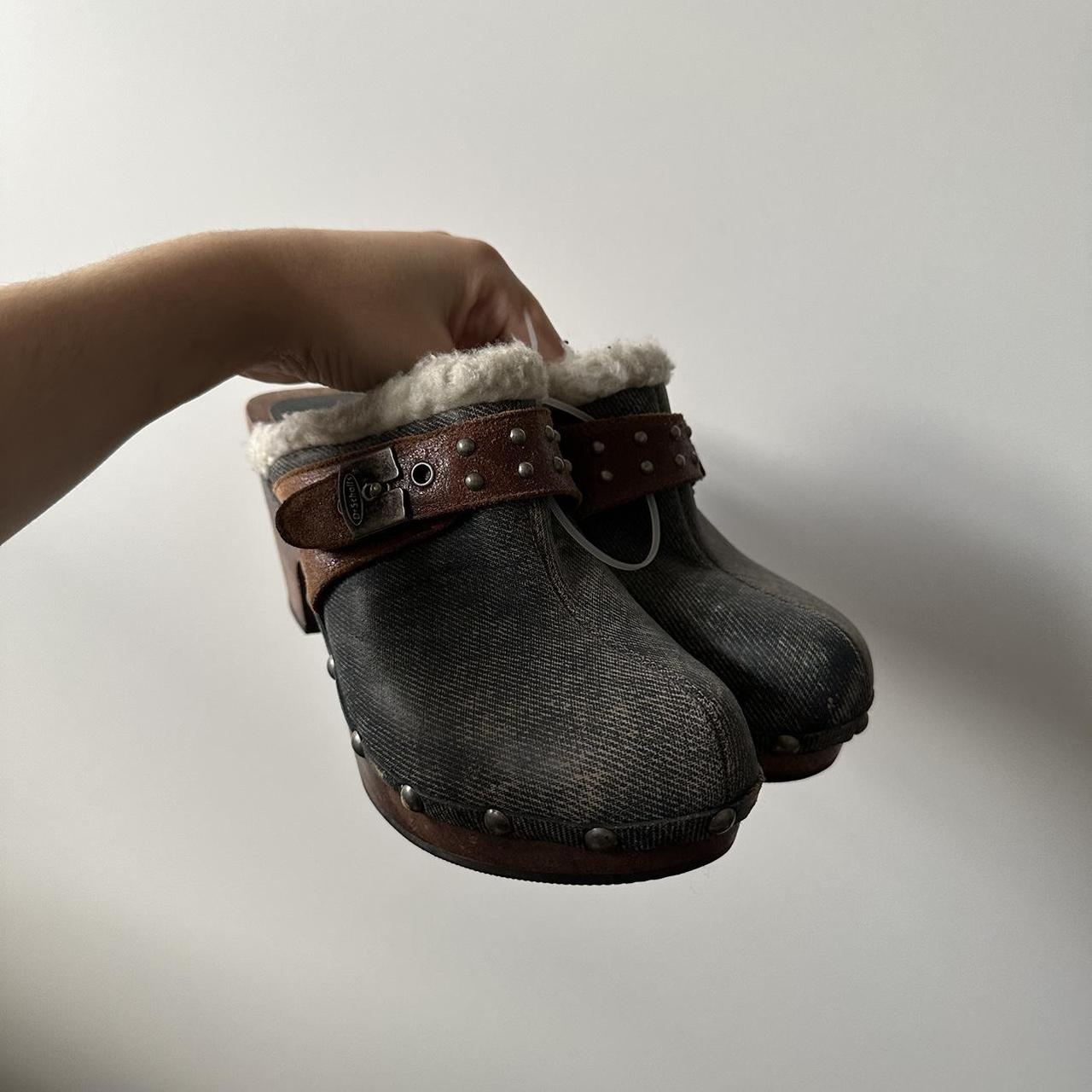 Vintage denim clogs 🎀 Size: 6 - Depop