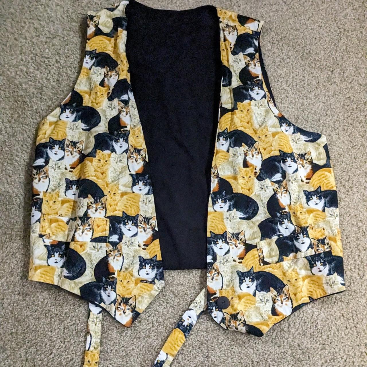 Handmade Cat Vest Size XL Good condition - Depop