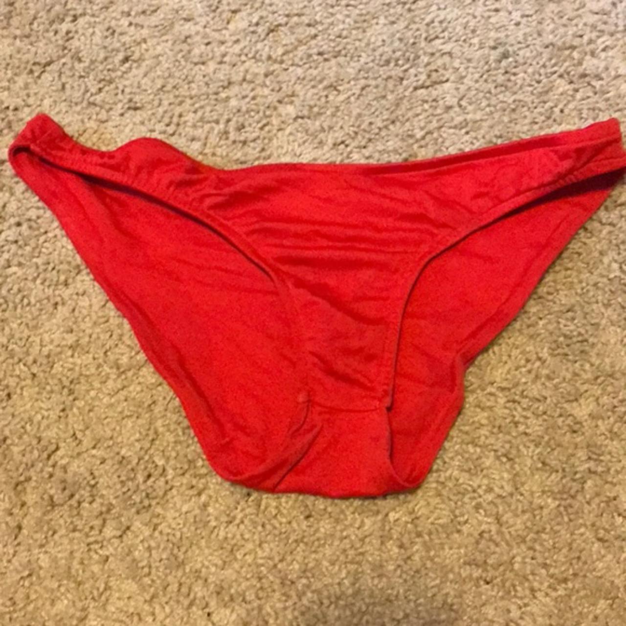 Red Bandeau Bikini 2 Piece 👙 Red Bikini Two Piece Depop