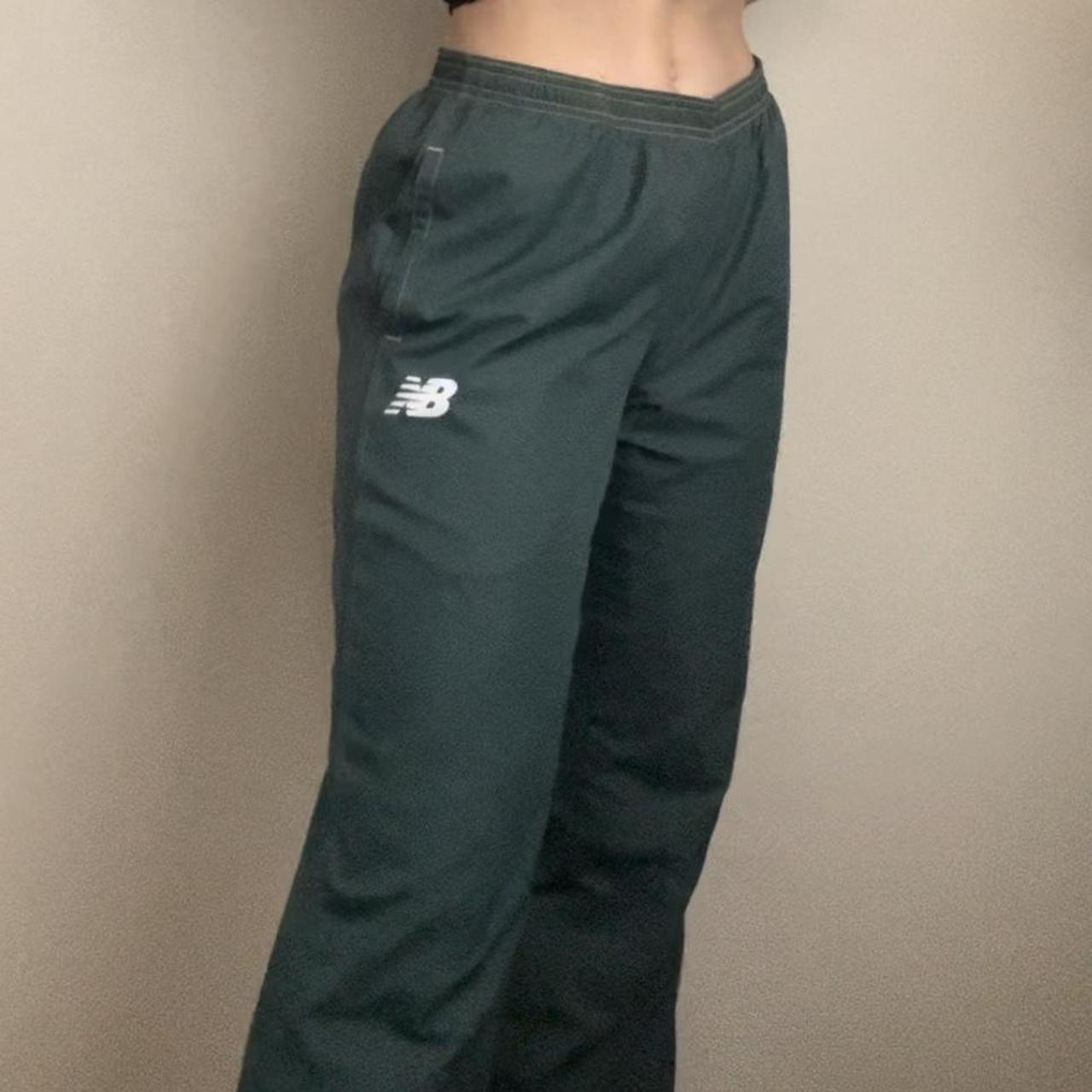 New Balance track pants 🔥 green track pants with... - Depop