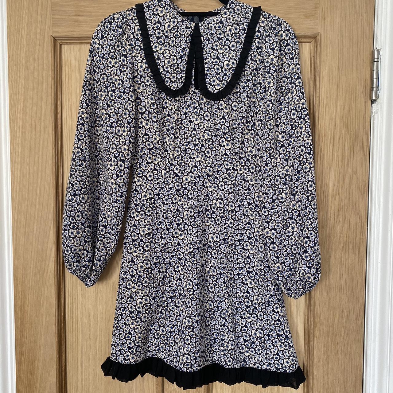 Super cute Topshop mini dress with oversized collar,... | Depop