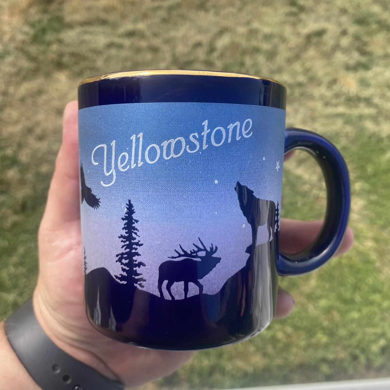 Yellowstone mug. Gold stripe on the front for if you... - Depop
