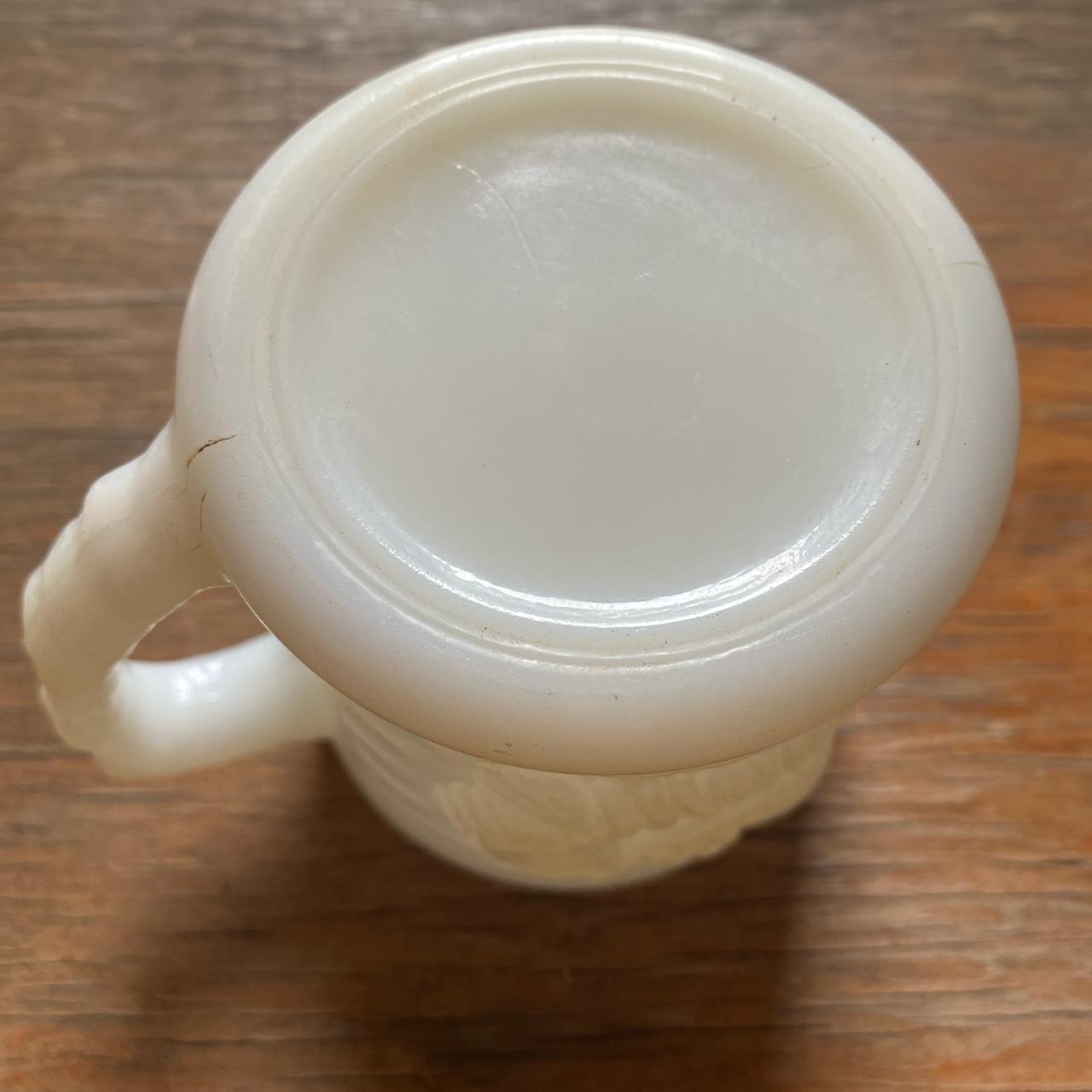Grog character milk glass vintage mug. From BC... - Depop